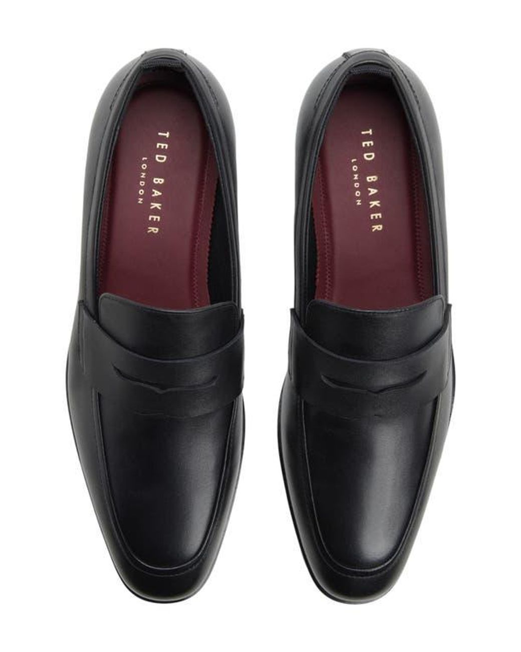 Ted Baker Carlton Penny Loafer in Black for Men | Lyst