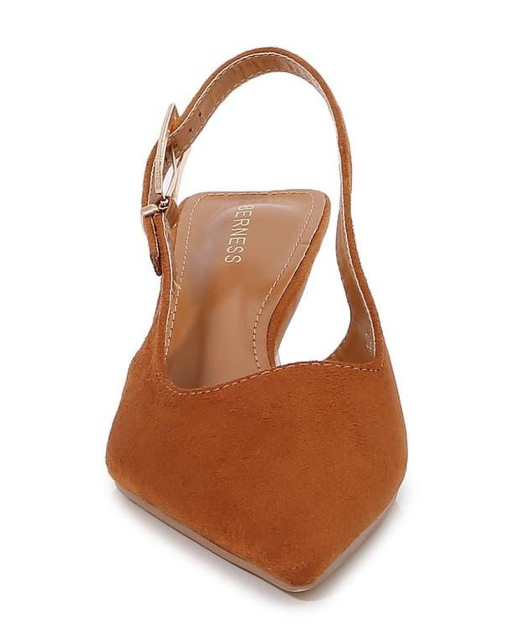 BERNESS Cassandra Kitten Heel Pump in Brown | Lyst