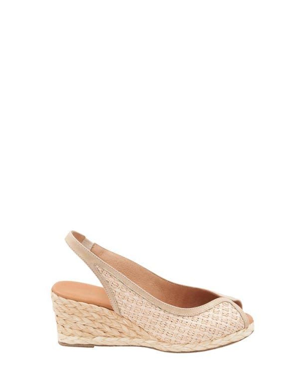 Andre Assous Audrey Espadrille Wedge Sandal in Natural | Lyst