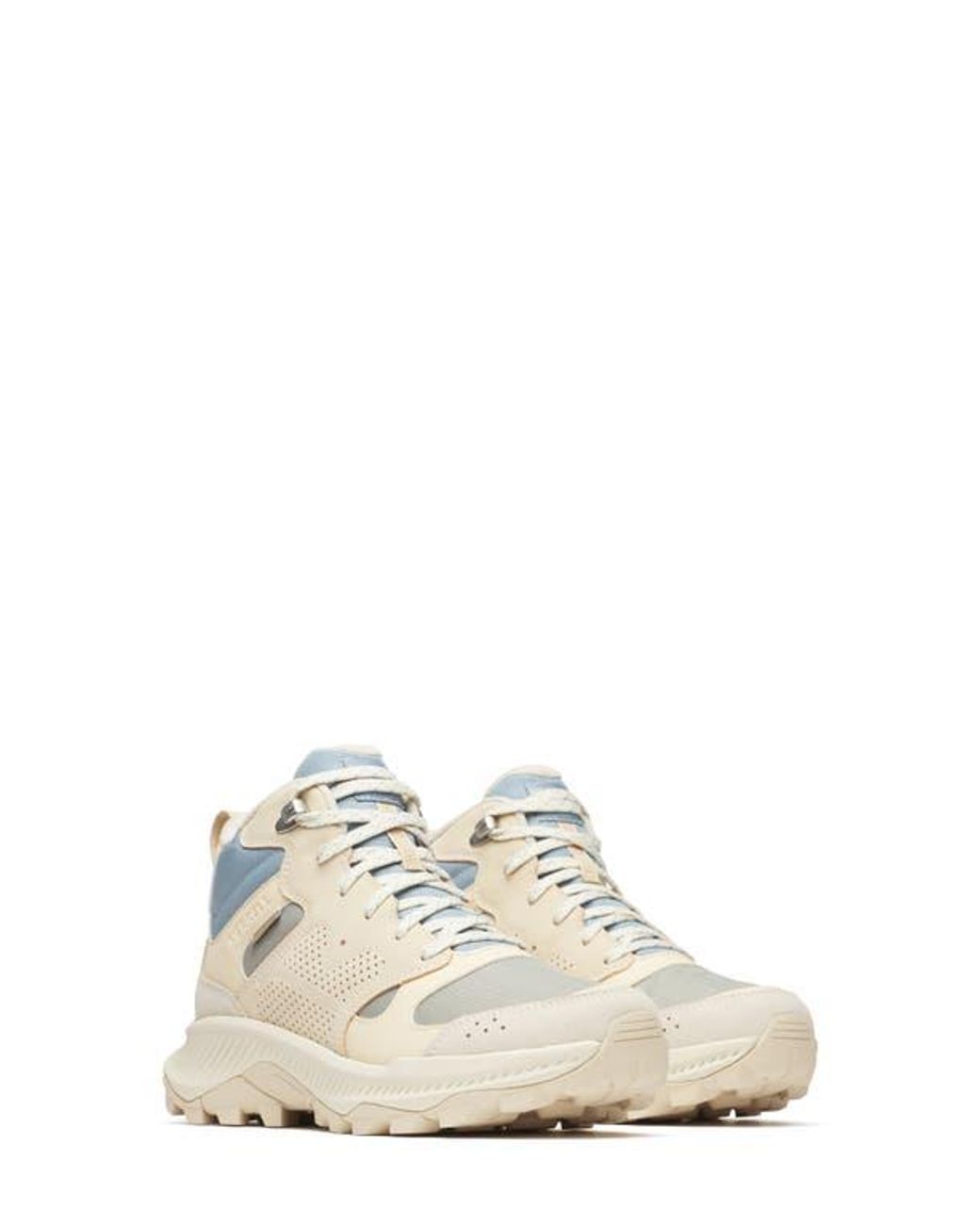 Merrell Tempo Sol Waterproof Mid Top Hiking Boot in White | Lyst