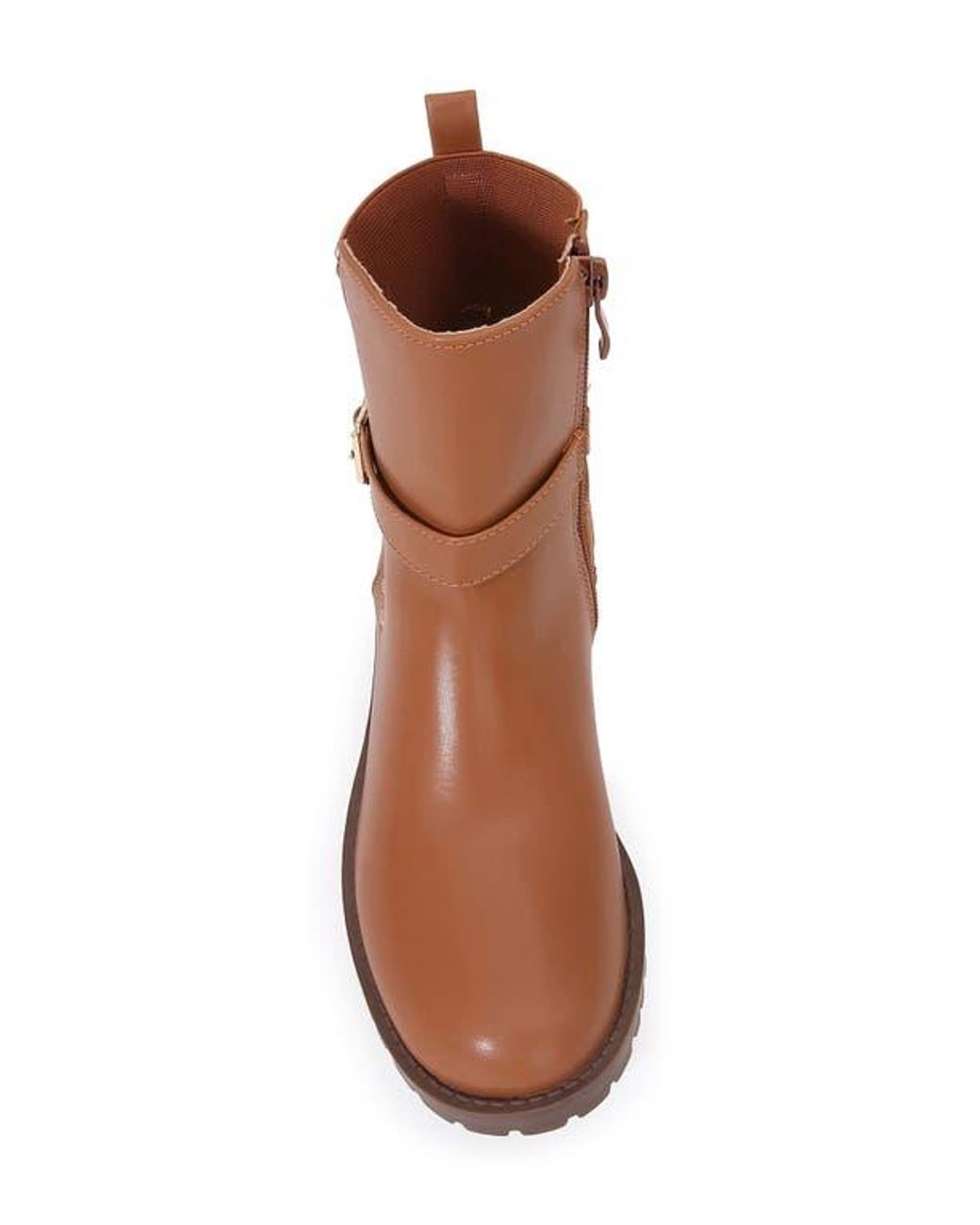 BERNESS Lug Sole Bootie in Brown | Lyst