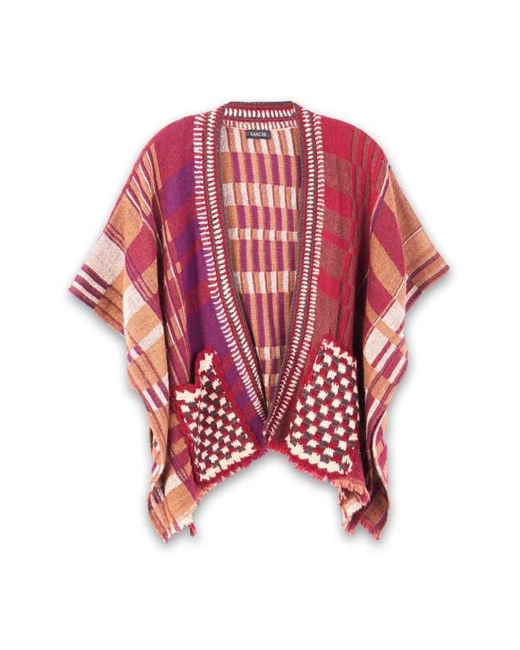 Saachi Plaid Topper in Red | Lyst