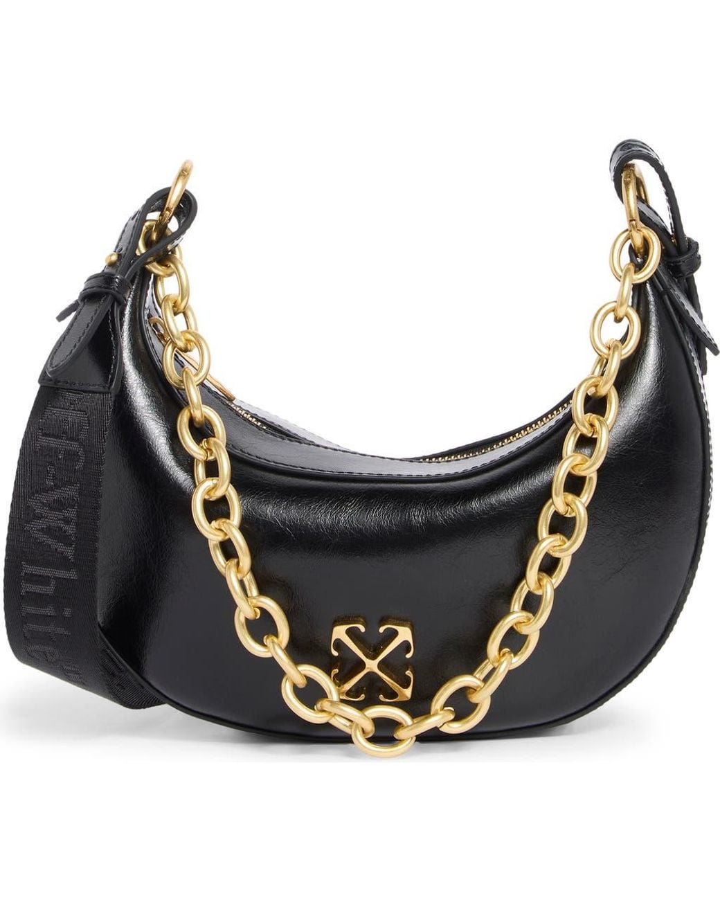 Off-White c/o Virgil Abloh Hemisphere Leather Hobo Bag in Blue | Lyst