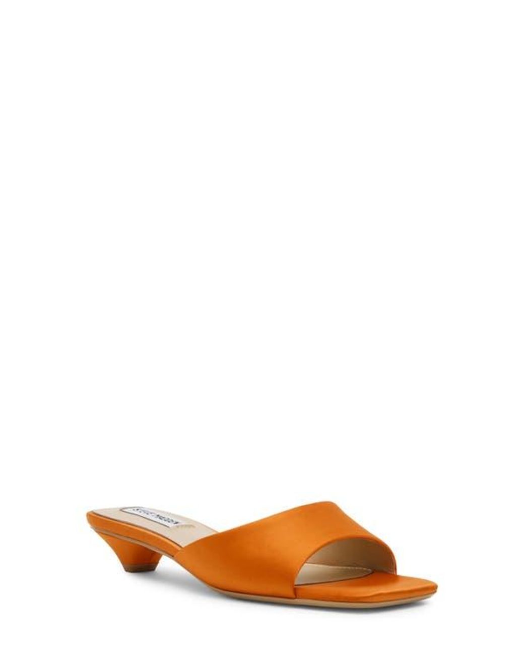 Steve Madden Joanie Kitten Heel Slide Sandal in Brown | Lyst