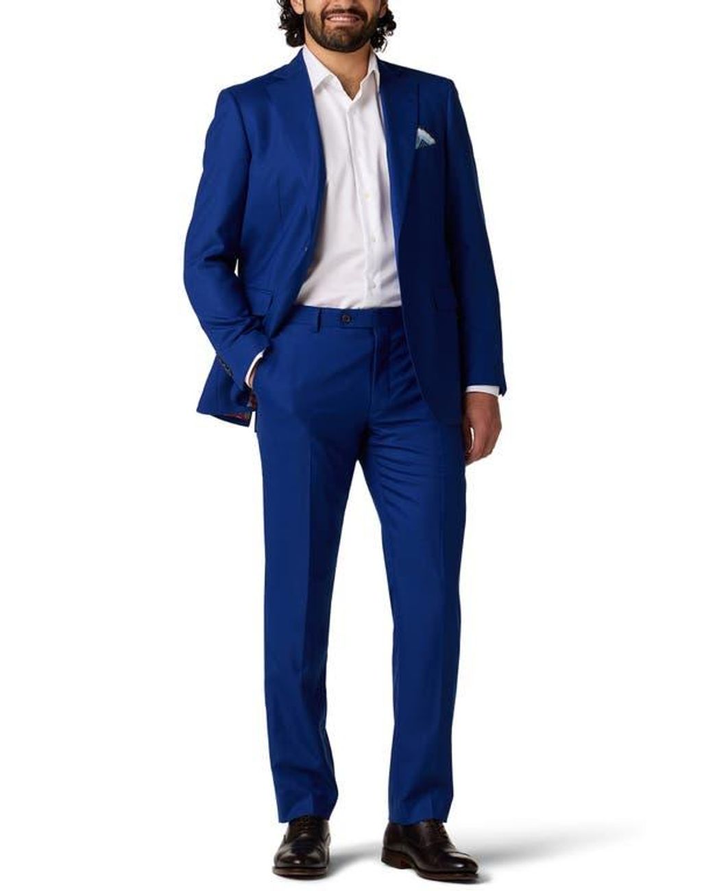 ALTON LANE Performance Tailored Fit Suit in Blue for Men | Lyst