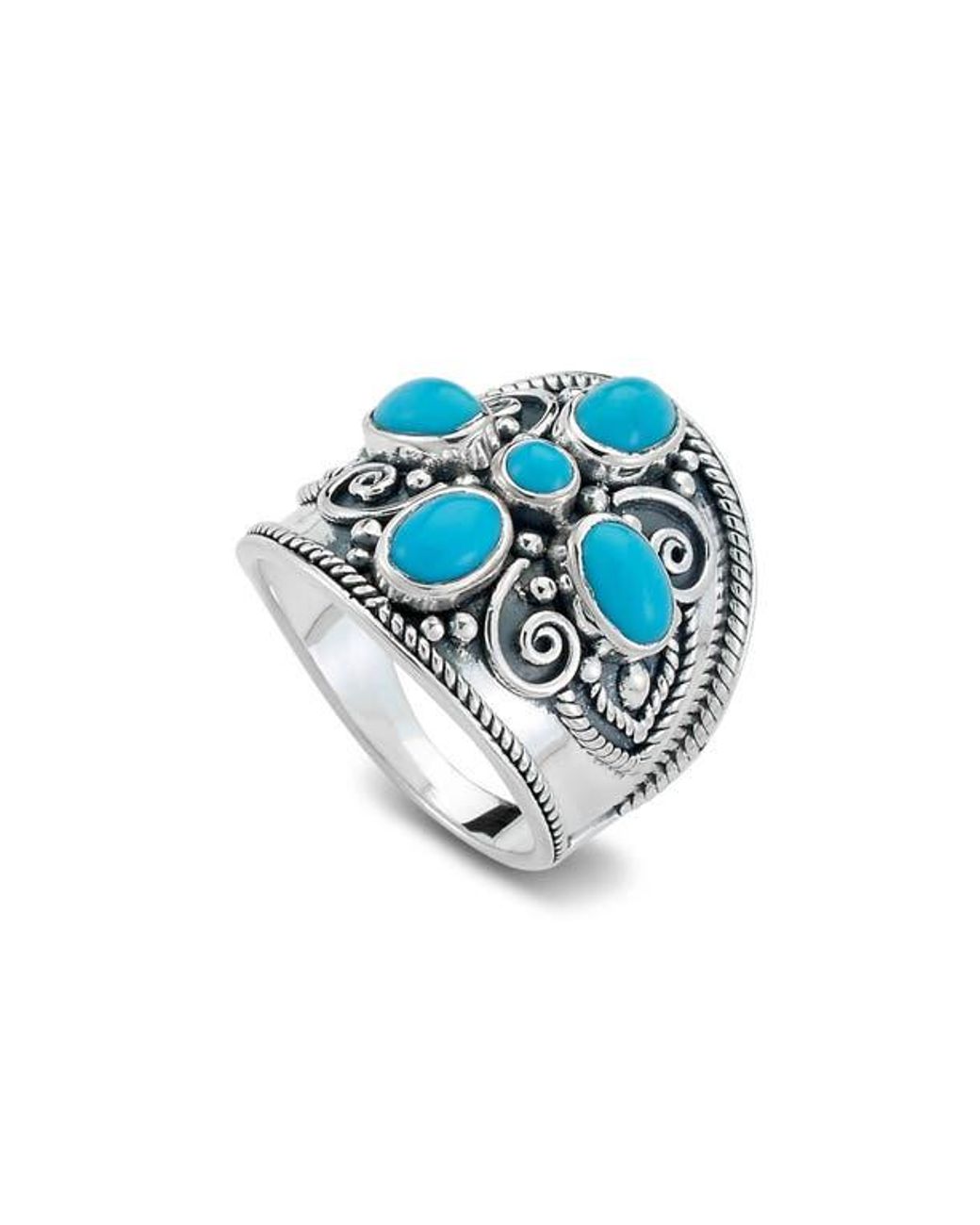 Samuel B. Sleeping Beauty Ring in Blue | Lyst