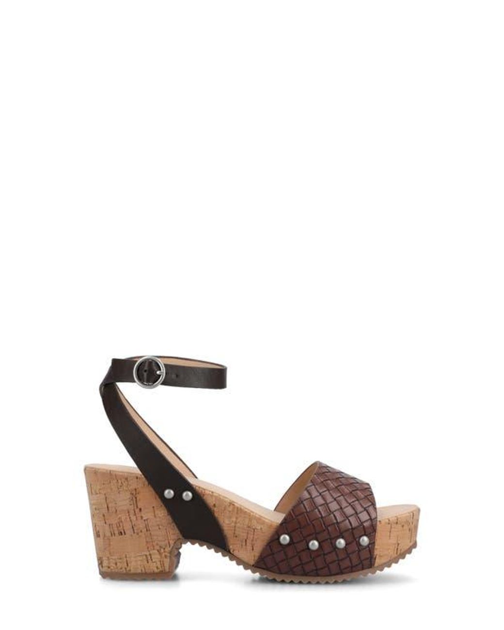 Journee Collection Vanessa Block Heel Platform Sandal in Brown | Lyst