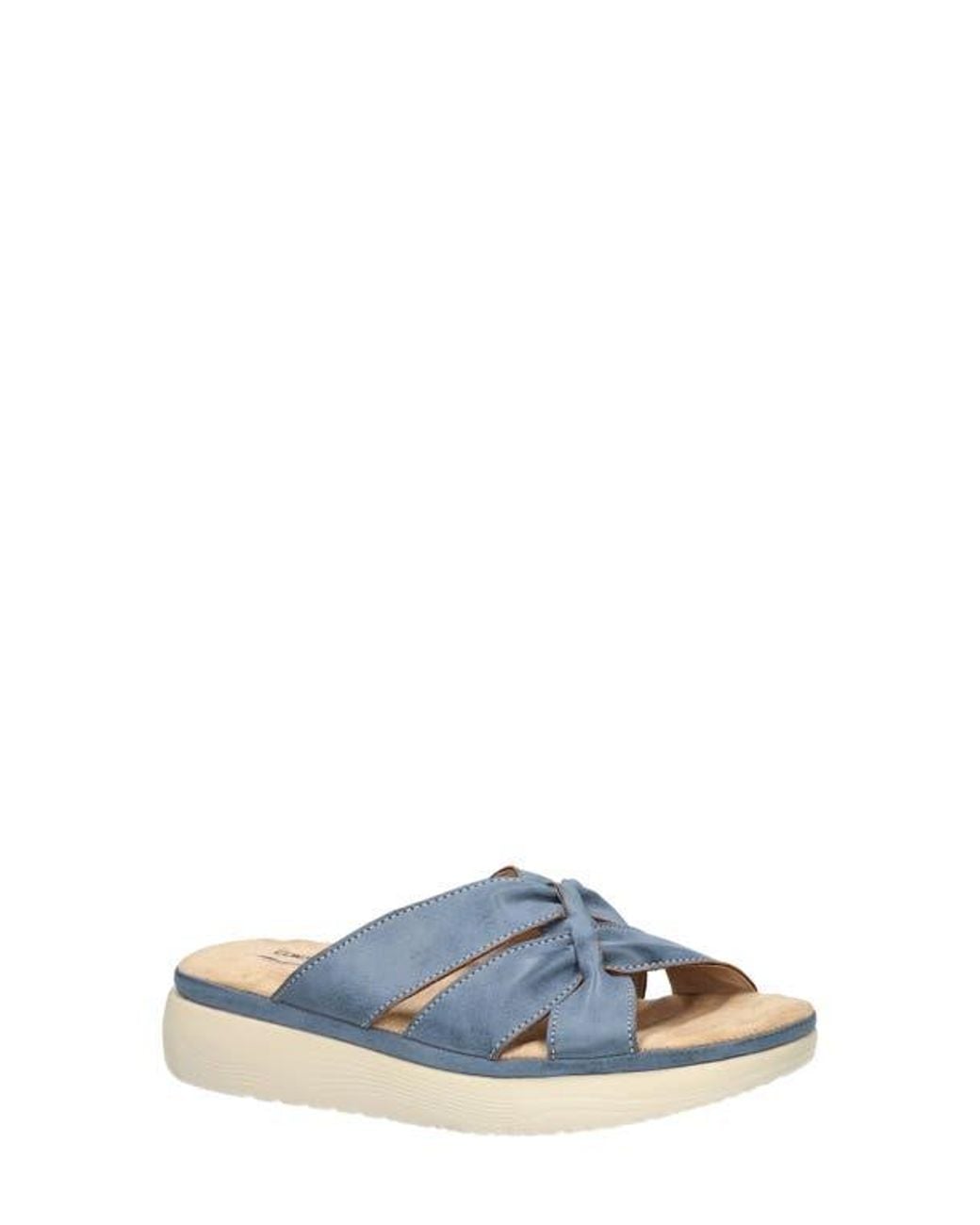 Easy Street Mickey Slide Sandal in Blue | Lyst