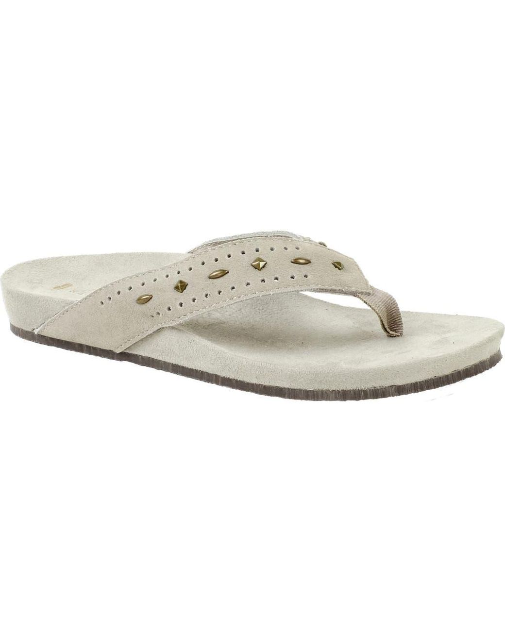 Revitalign Kena Stud Orthotic Flip Flop in White | Lyst
