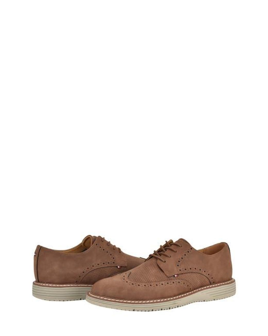 Tommy Hilfiger Hinede Wingtip Derby in Brown for Men | Lyst