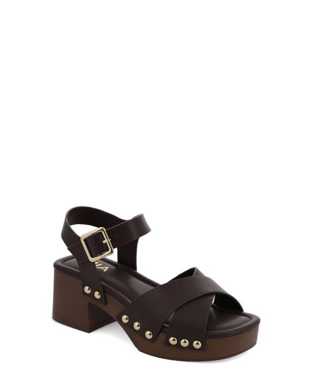 MIA Finna Platform Sandal in Black | Lyst