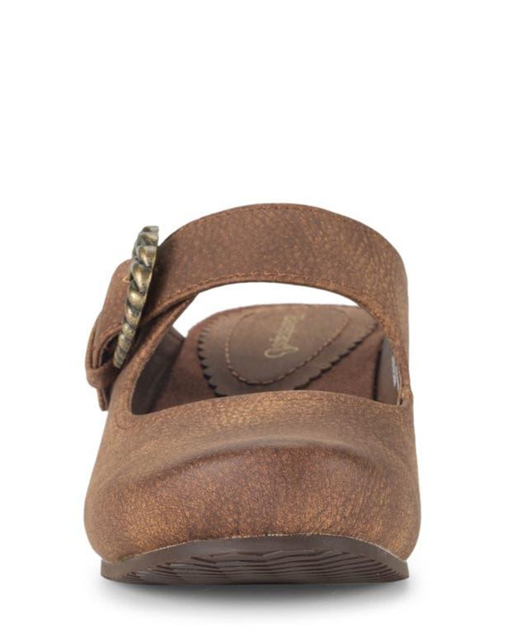 BareTraps Luna Mary Jane Mule in Brown | Lyst