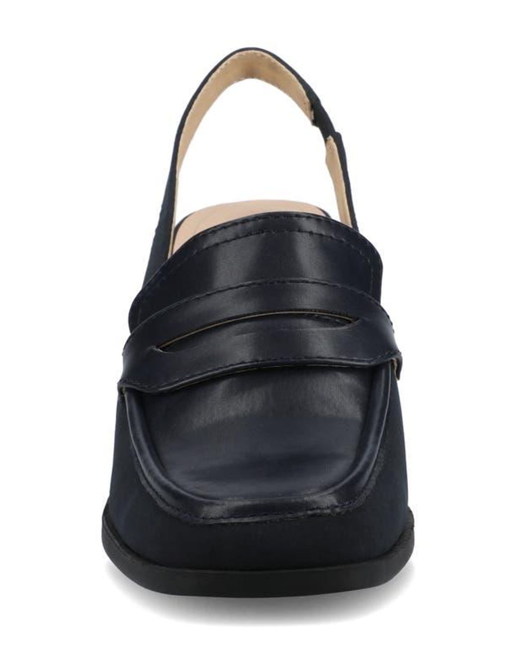 Journee Collection Henrika Slingback Pump in Black | Lyst