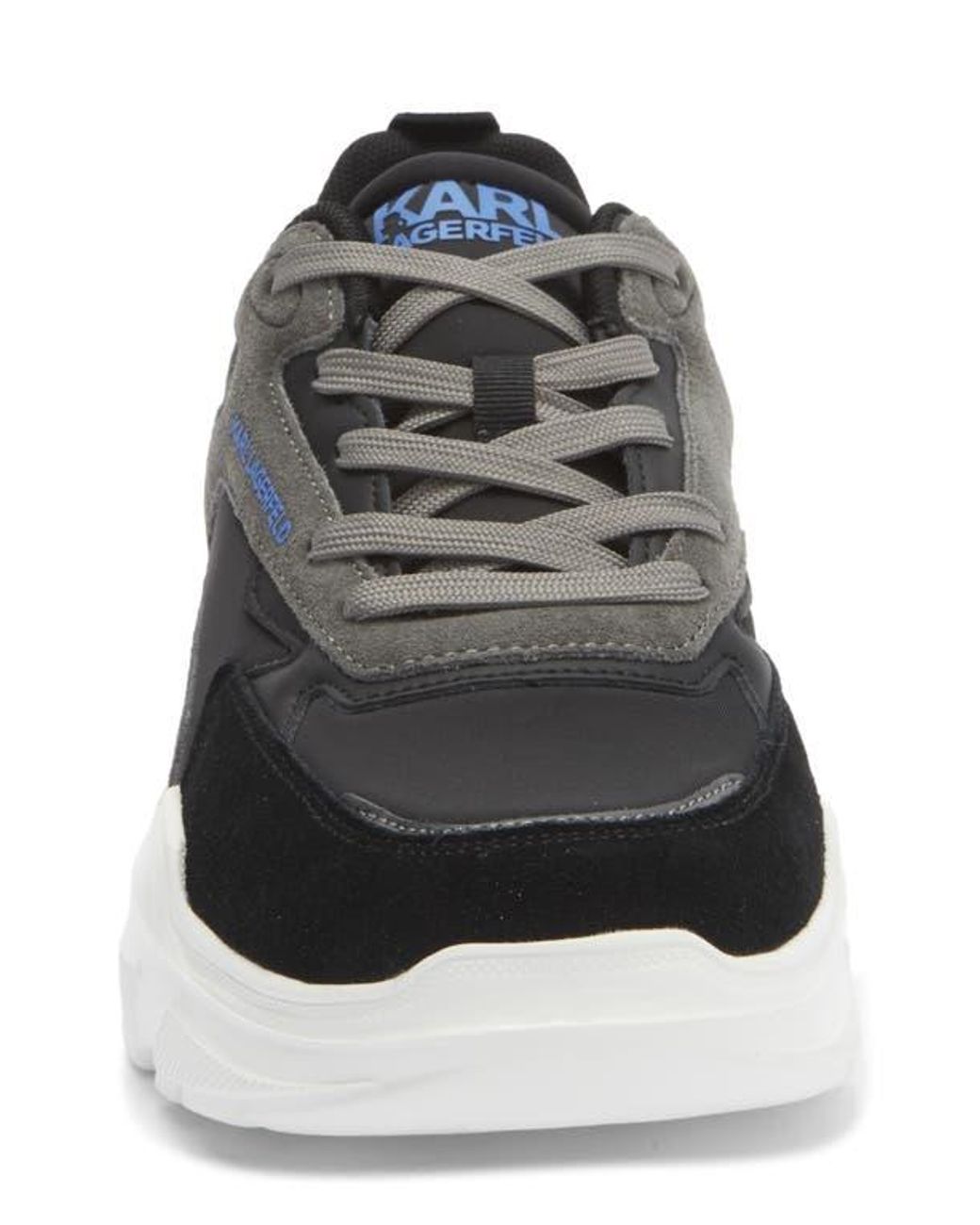 KARL LAGERFELD Runner On Two Sneaker in Gray for Men | Lyst