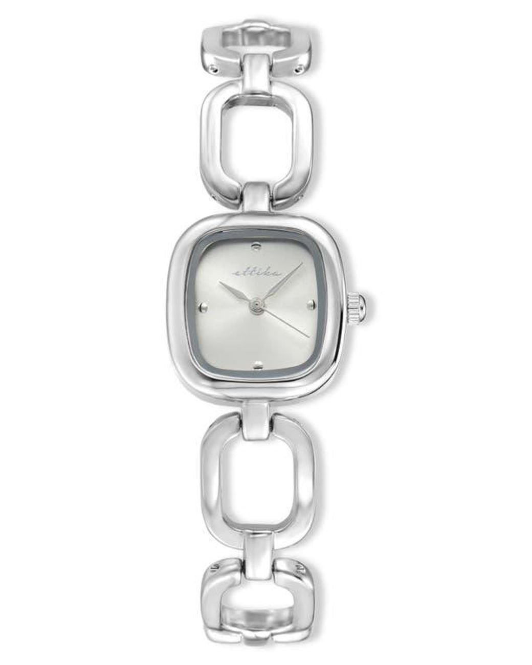 Ettika Square Link Bracelet Watch, 22Mm X 23Mm | Lyst