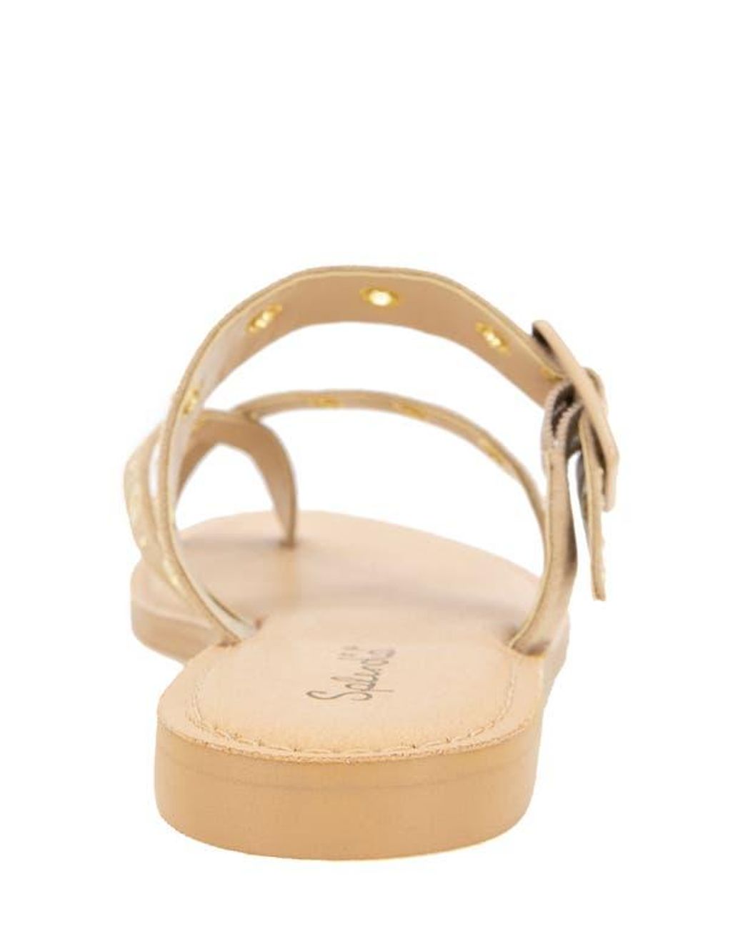 Splendid Silas Studded Toe Loop Sandal in Natural | Lyst
