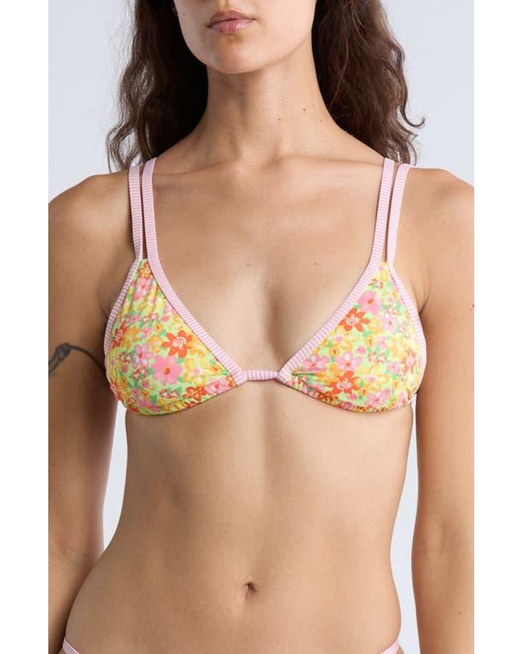 Dippin' Daisy's Billy Triangle Bikini Top in Black | Lyst