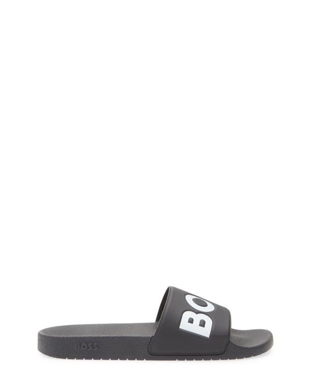 BOSS Aryeh Slide Sandal in White for Men | Lyst