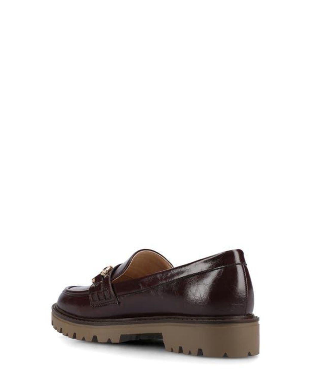 Journee Collection Jessamy Lug Loafer in Brown | Lyst