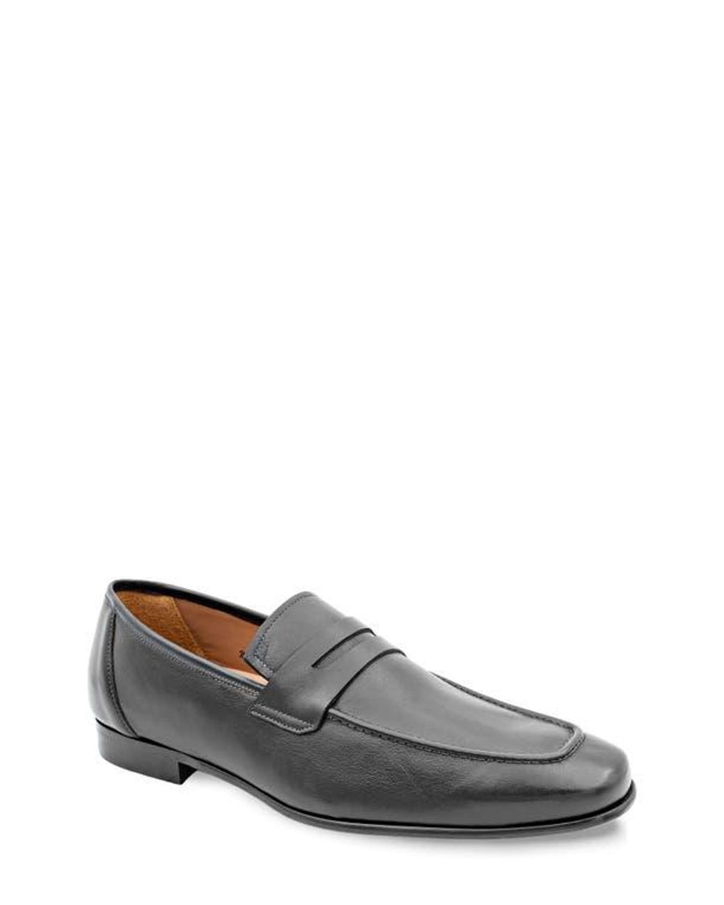 Mezlan Patina Penny Loafer in Gray for Men | Lyst
