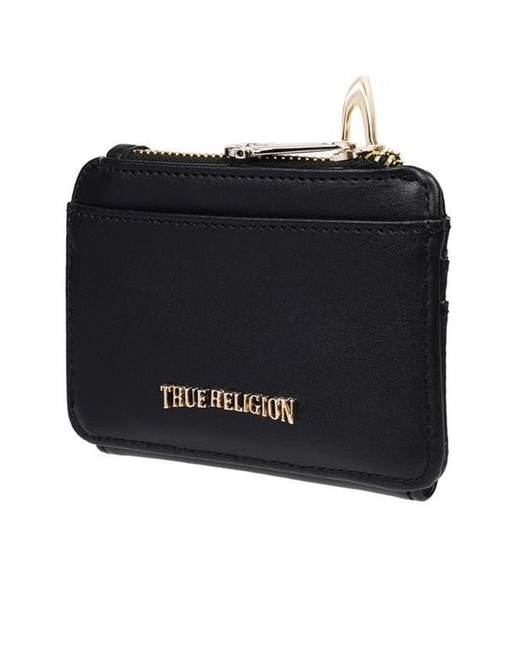 TRUE RELIGION Logo Bifold Wallet in Black | Lyst