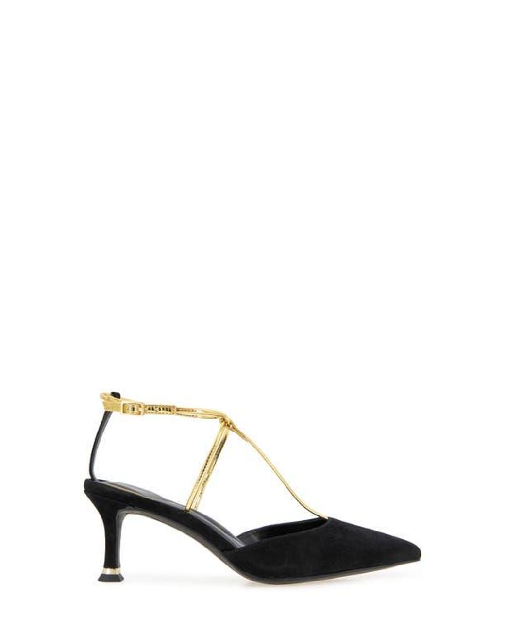 Kenneth Cole Umi Adjustable Leather Pumps in Black | Lyst