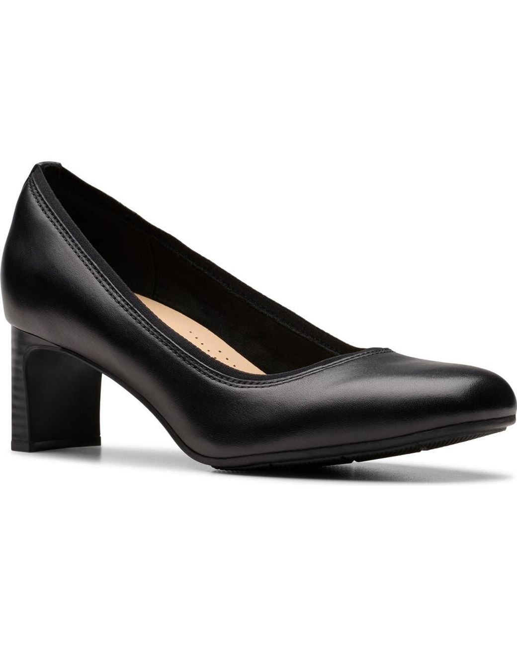 Clarks Anelise Nora Pump in Black | Lyst