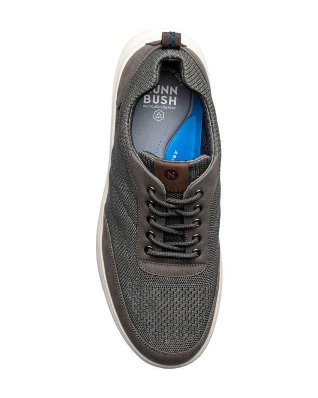 Nunn Bush Ponte Knit Moc Toe Sneaker in Gray for Men | Lyst