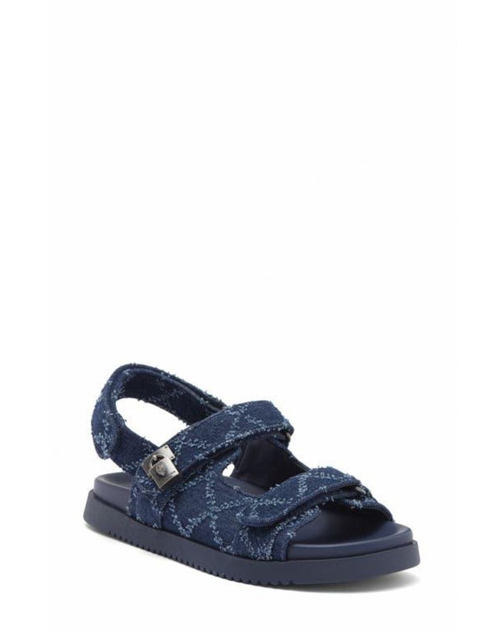 Kurt Geiger Brixton Lock Slingback Sandal in Blue | Lyst