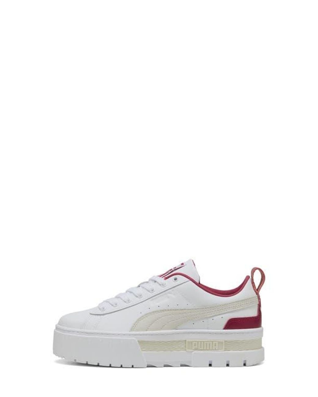 PUMA Mayze Classic Platform Sneaker in White | Lyst