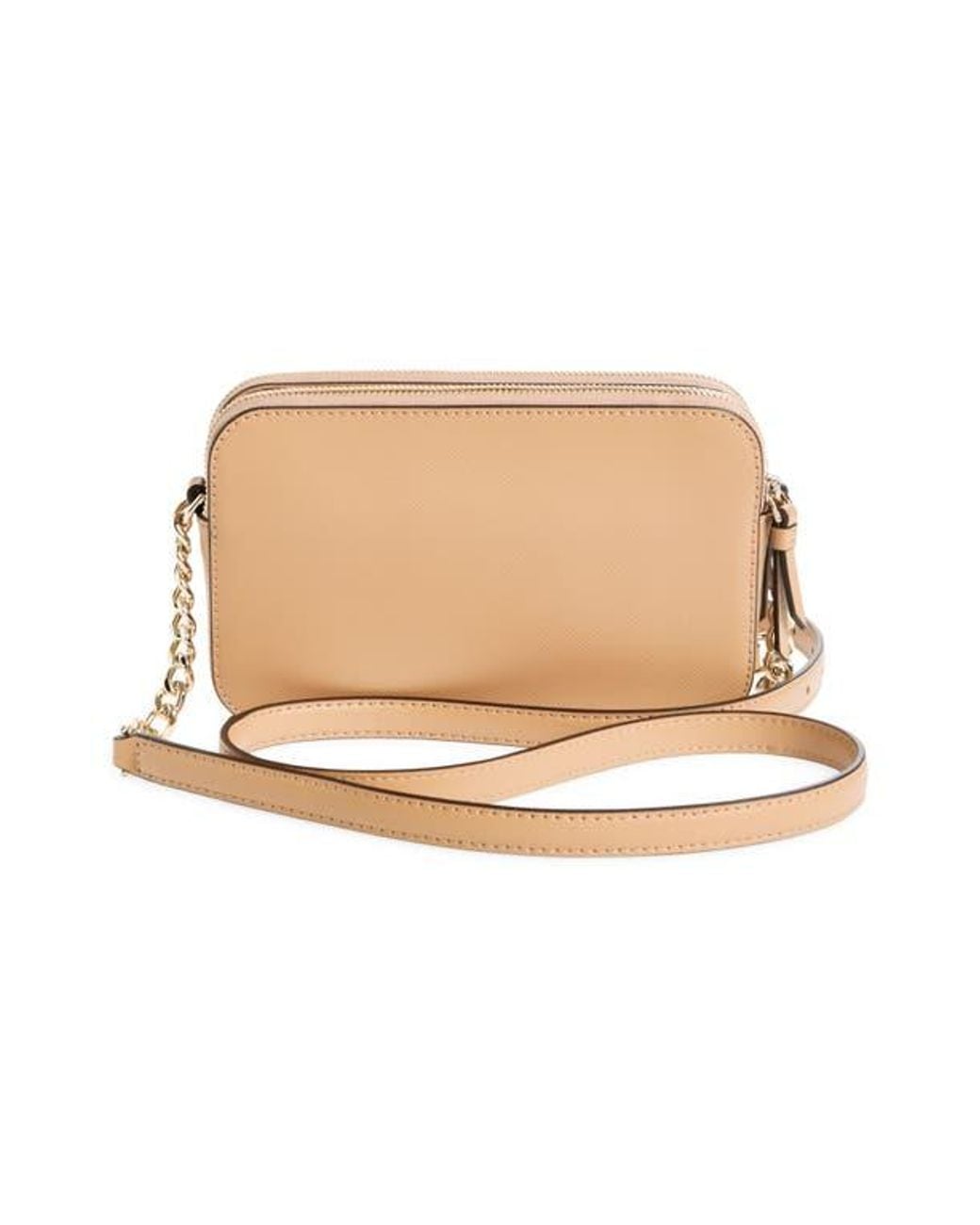 Kate Spade Cameron Double Zip Crossbody Bag in Natural | Lyst