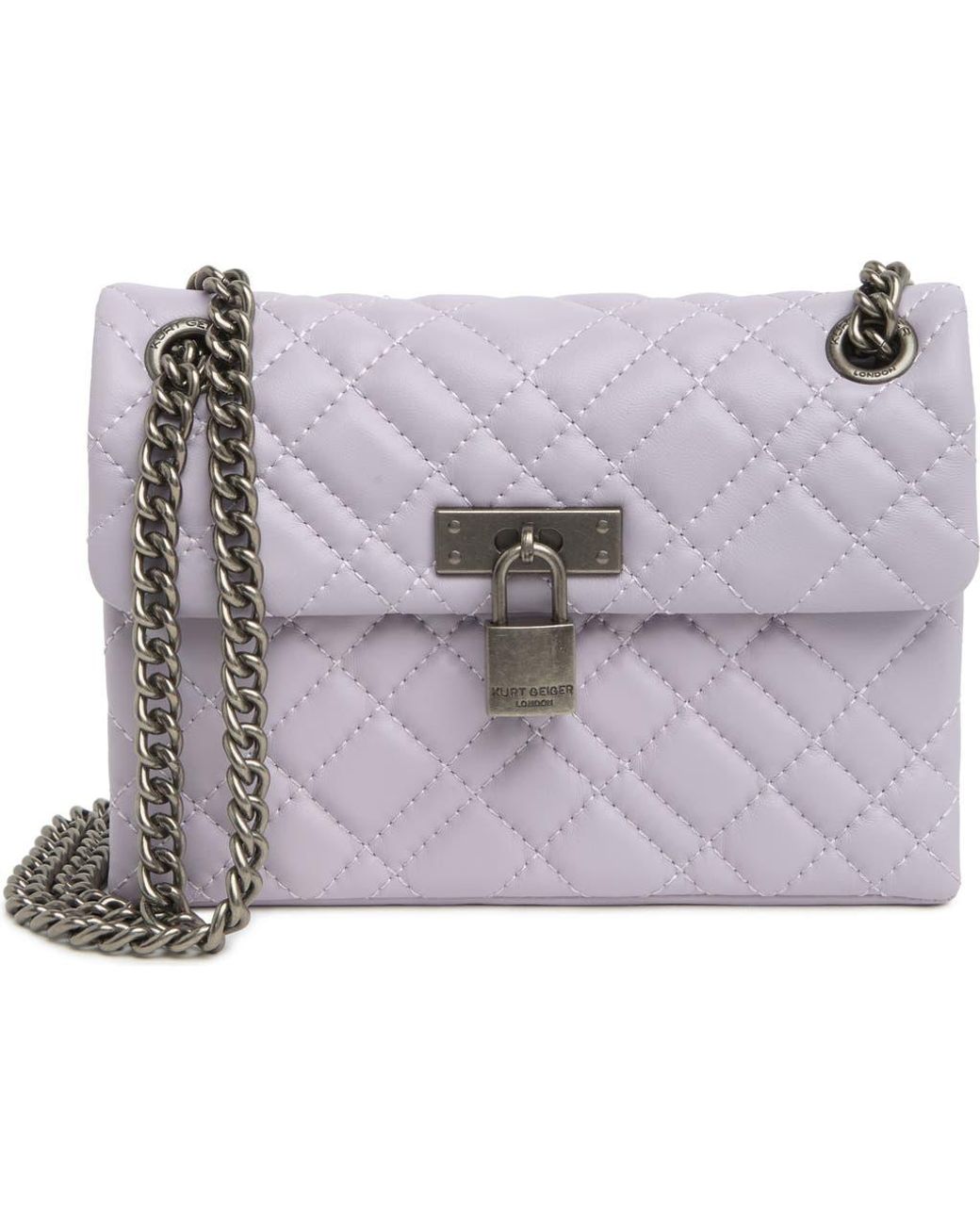 Kurt Geiger Brixton Lock Mini Shoulder Bag in Purple | Lyst