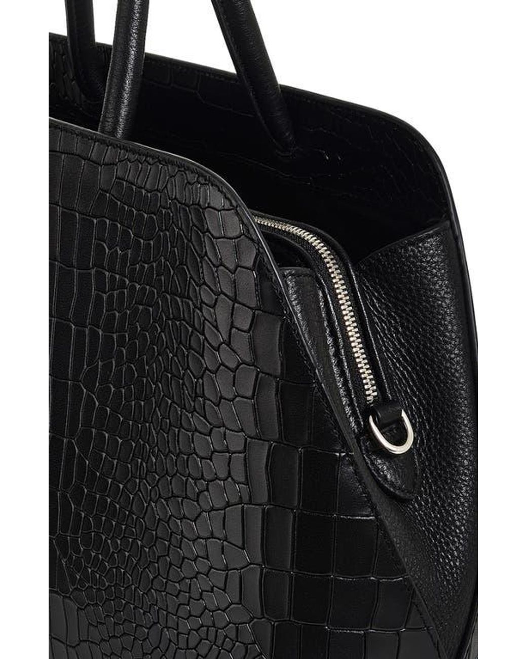 Radley Liverpool Street Croc Embossed Crossbody Bag in Black | Lyst