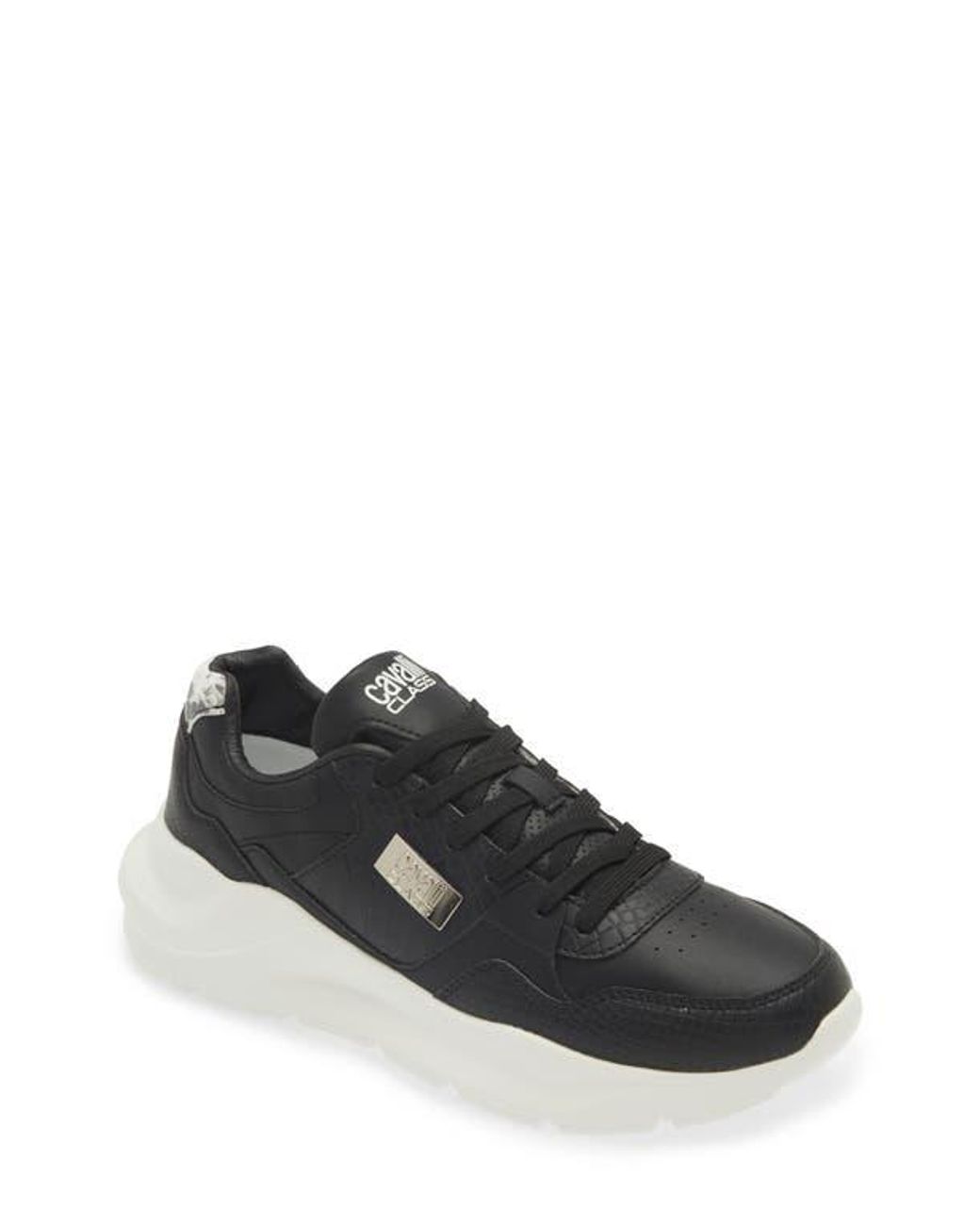 Roberto Cavalli Cavalli Class Chunky Runner Shoe in Black for Men | Lyst