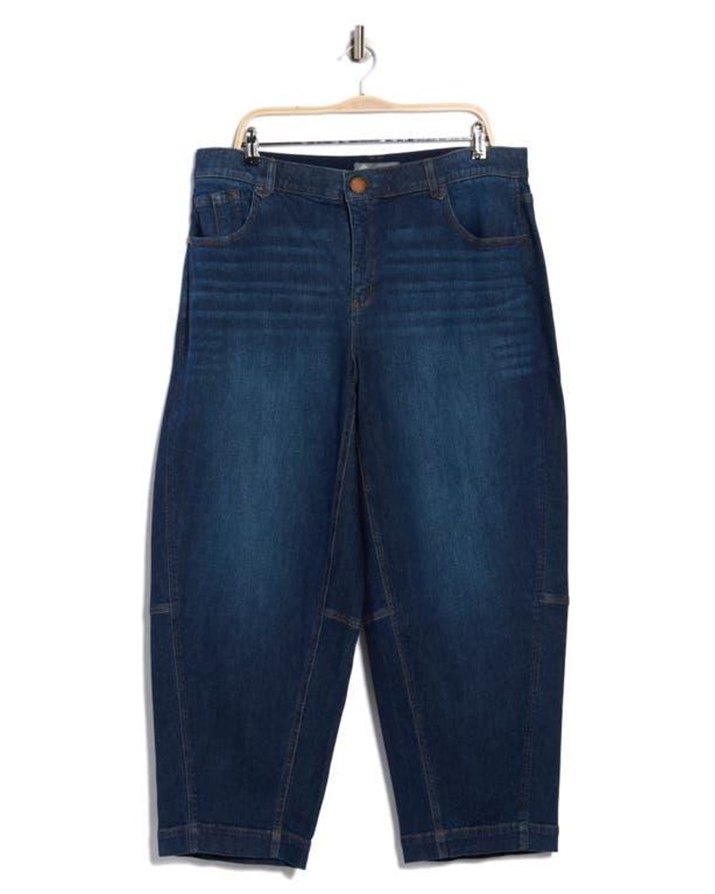 Democracy Relaxed Barrel Leg Jeans in Blue | Lyst