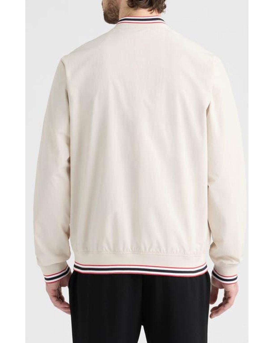 HUNTER Gaston Water Repellent Bomber Jacket in White for Men | Lyst