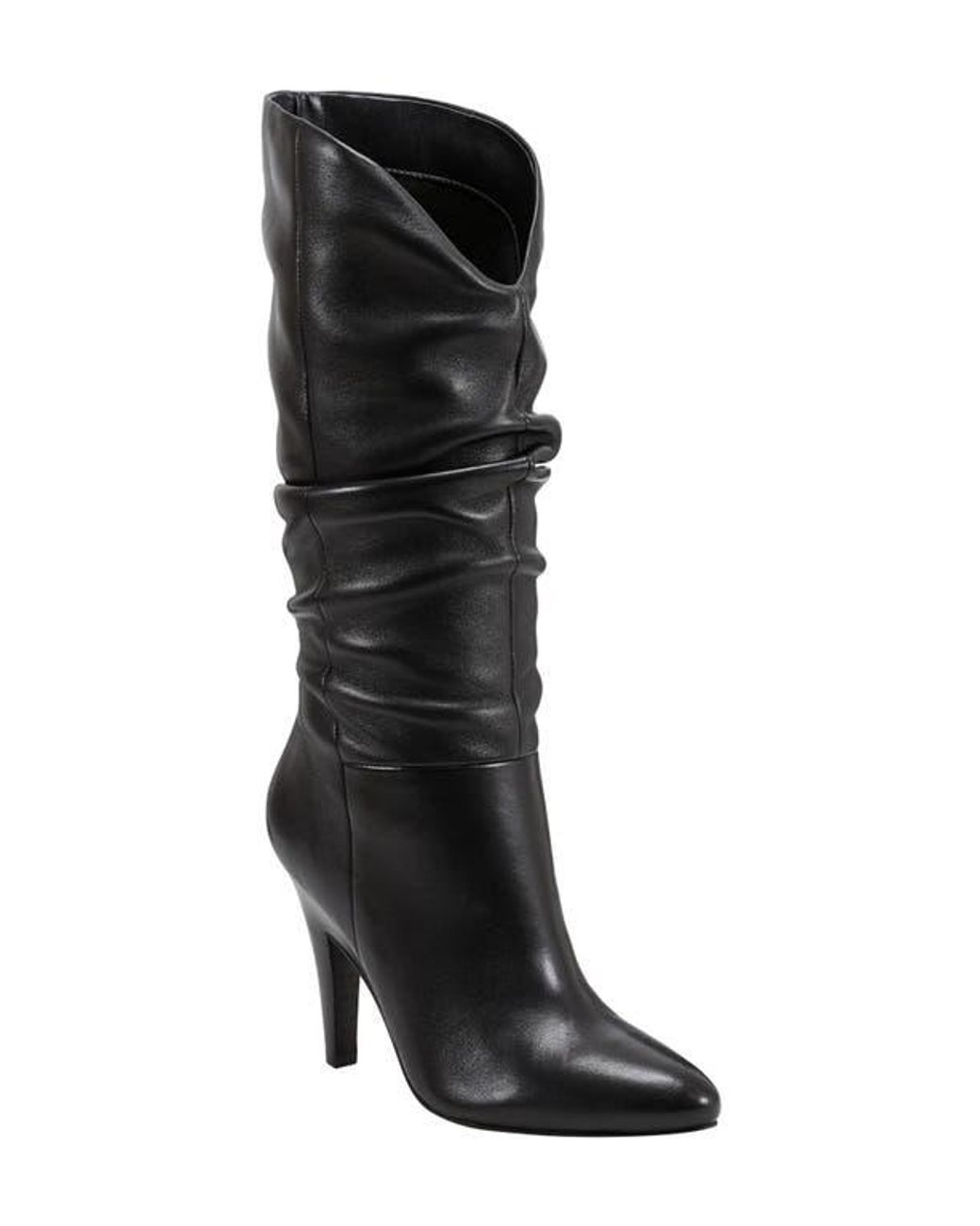 Marc Fisher Krista Slouch Stiletto Boot in Black | Lyst