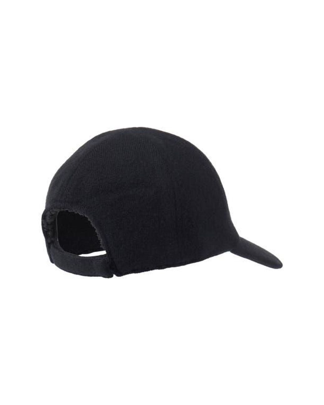Amicale Wool & Cashmere Faux Shearling Lined Knit Baseball Cap in Blue ...