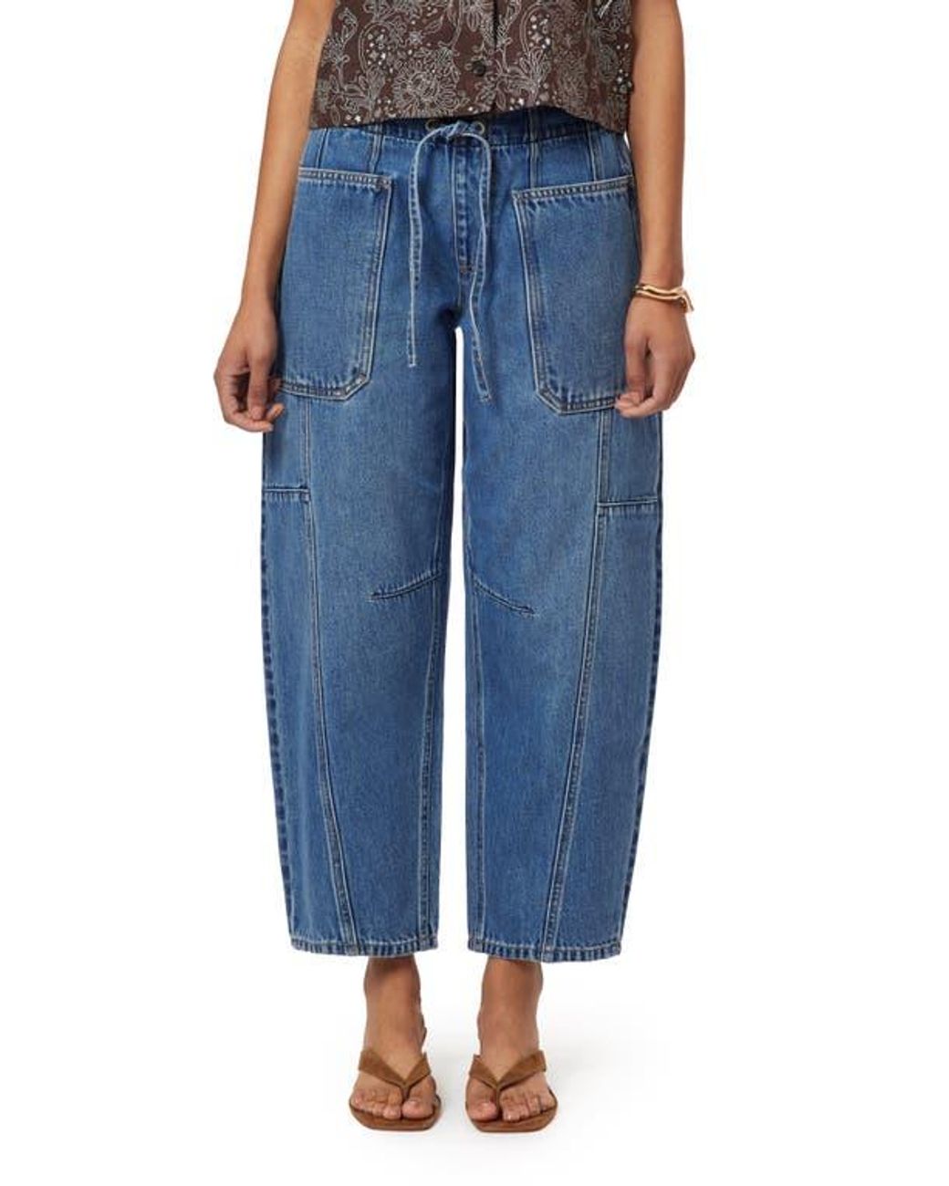 Scotch & Soda The Arc Drawstring Jeans in Blue | Lyst