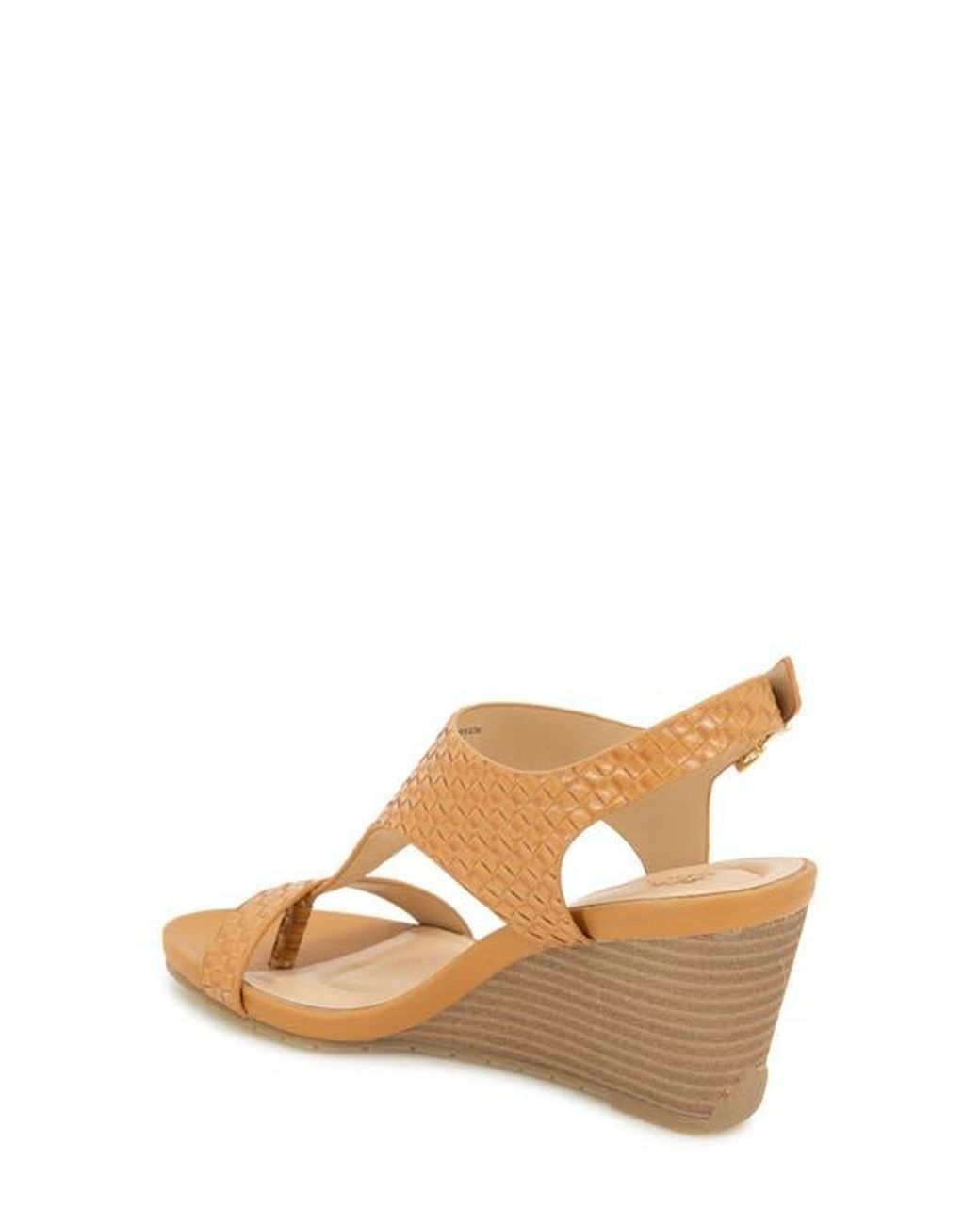 Kenneth Cole Greatly Platform Wedge Sandal in Natural | Lyst