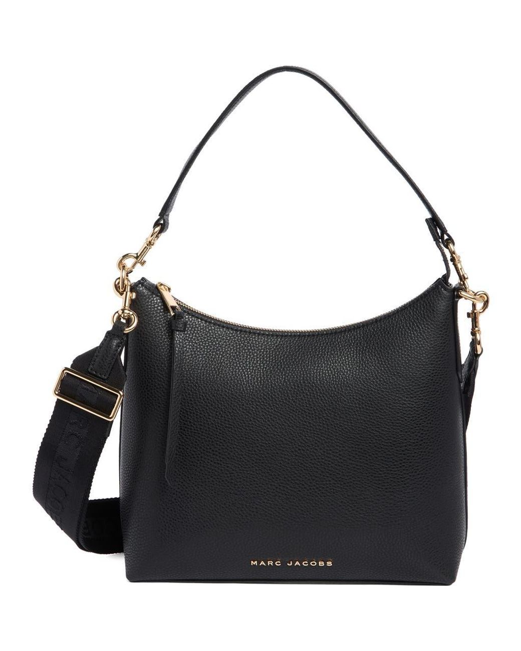 Marc Jacobs Drifter Pebbled Leather Large Hobo Bag in Black | Lyst