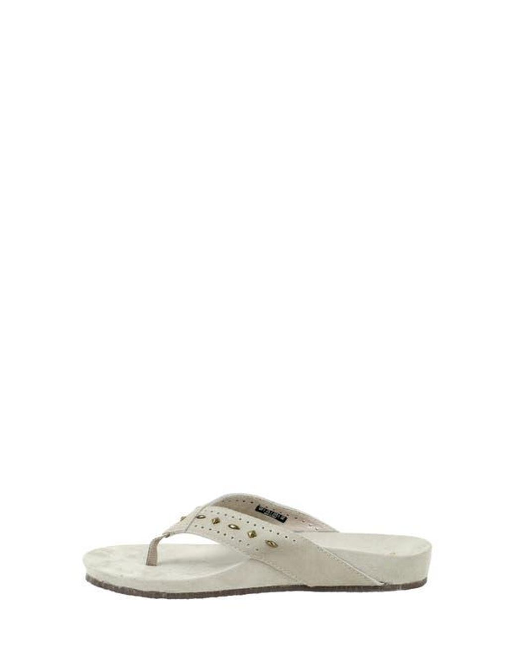 Revitalign Kena Stud Orthotic Flip Flop in White | Lyst