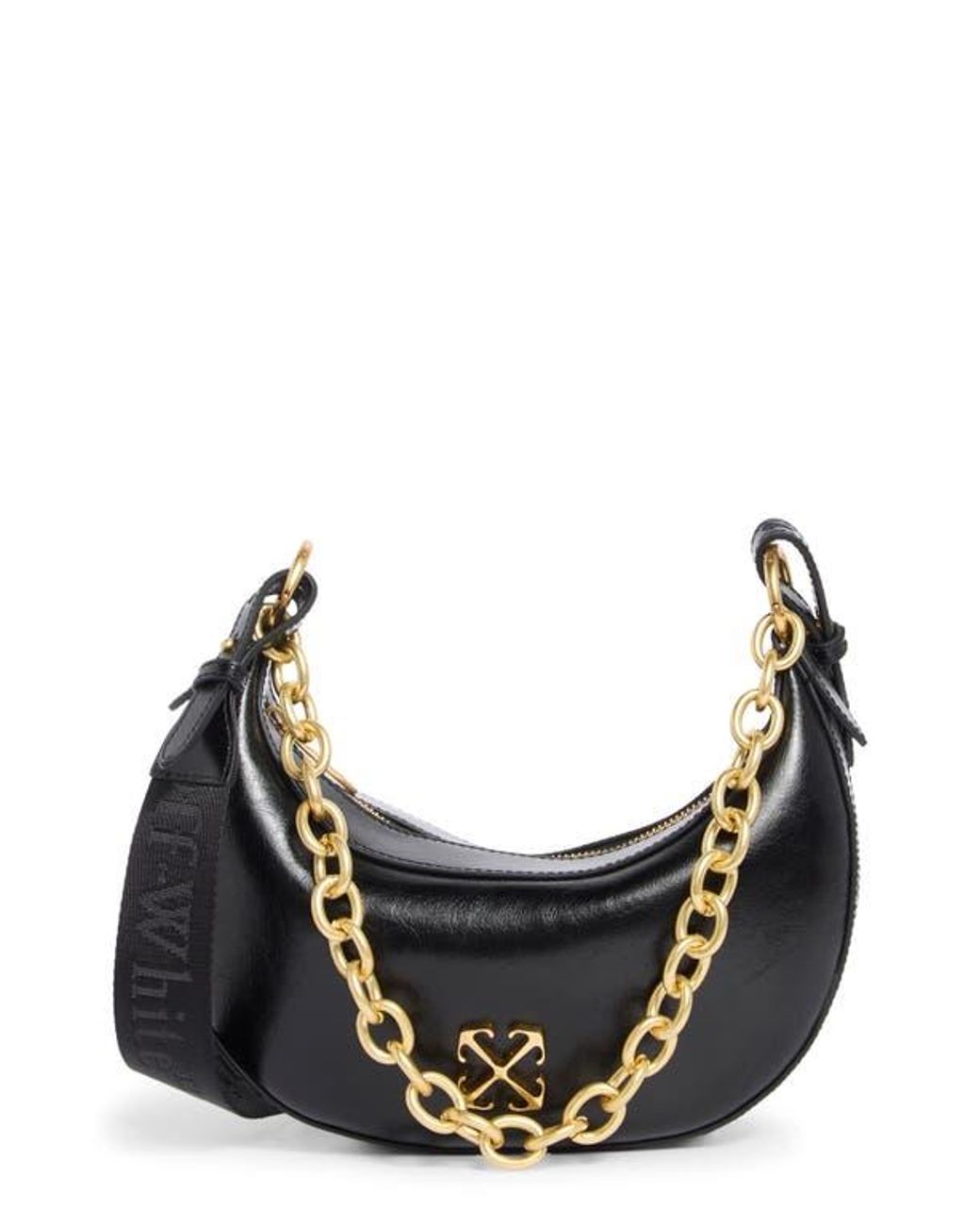 Off-White c/o Virgil Abloh Hemisphere Leather Hobo Bag in Blue | Lyst