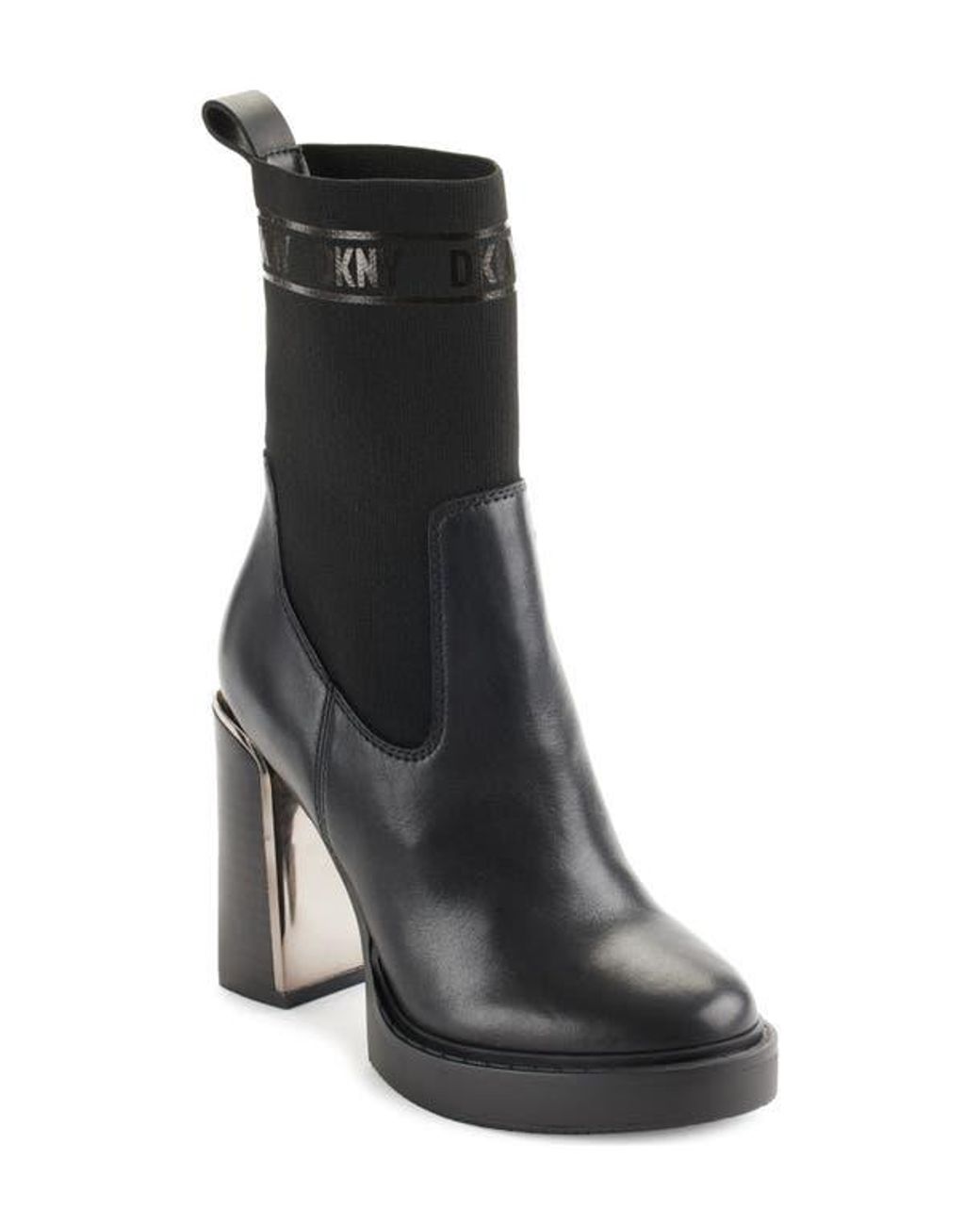 DKNY Vilma Platform Ankle Boot in Black | Lyst