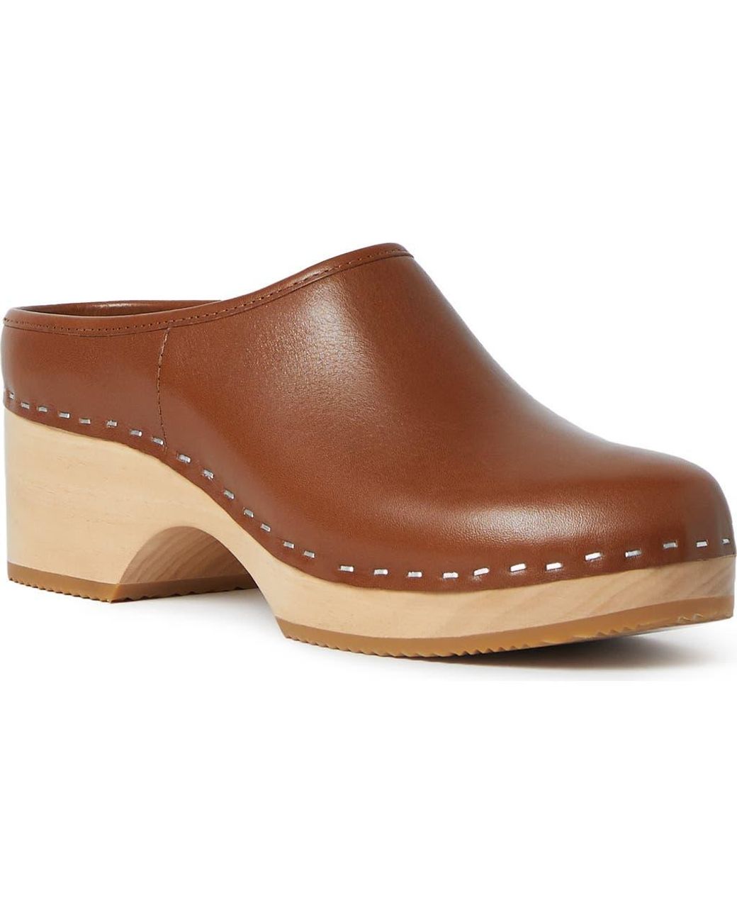 Loeffler Randall Maude Wool Lined Clog Mule in Brown | Lyst