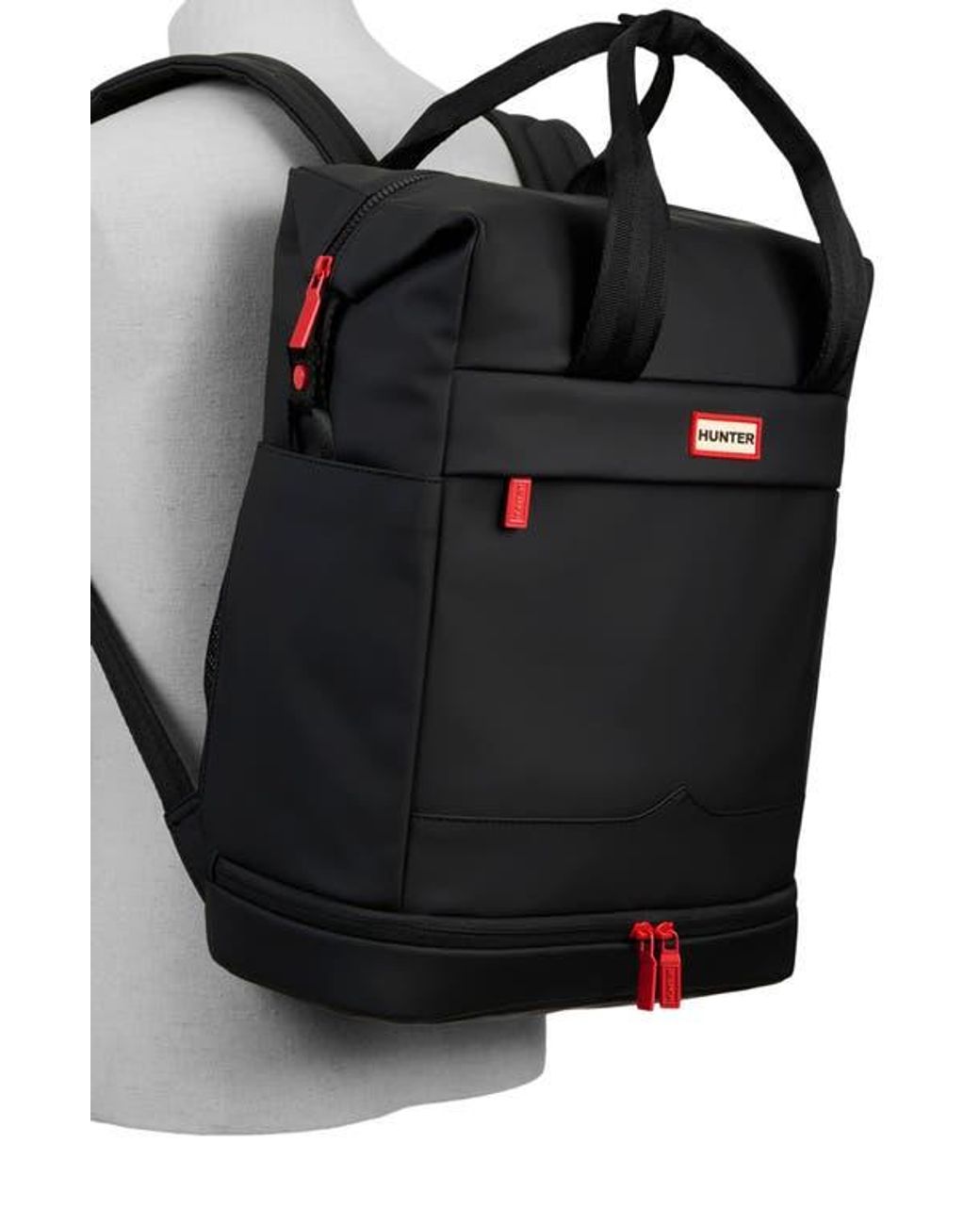 HUNTER Urban Pu Backpack in Black | Lyst