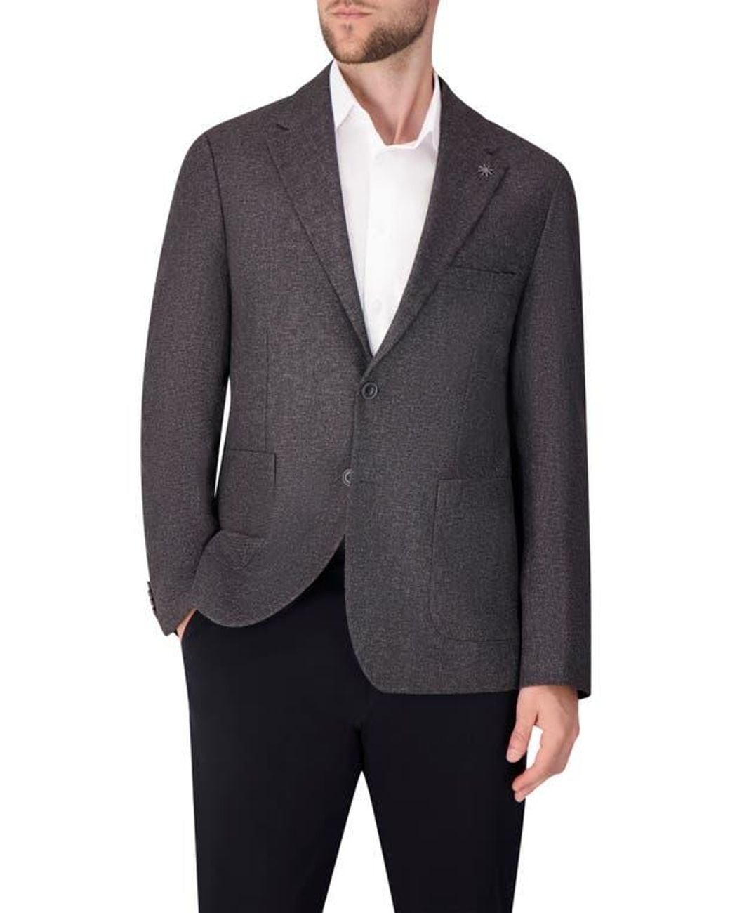 Report Collection Speckled Look Recycled Polyester Blend Sport Coat in ...
