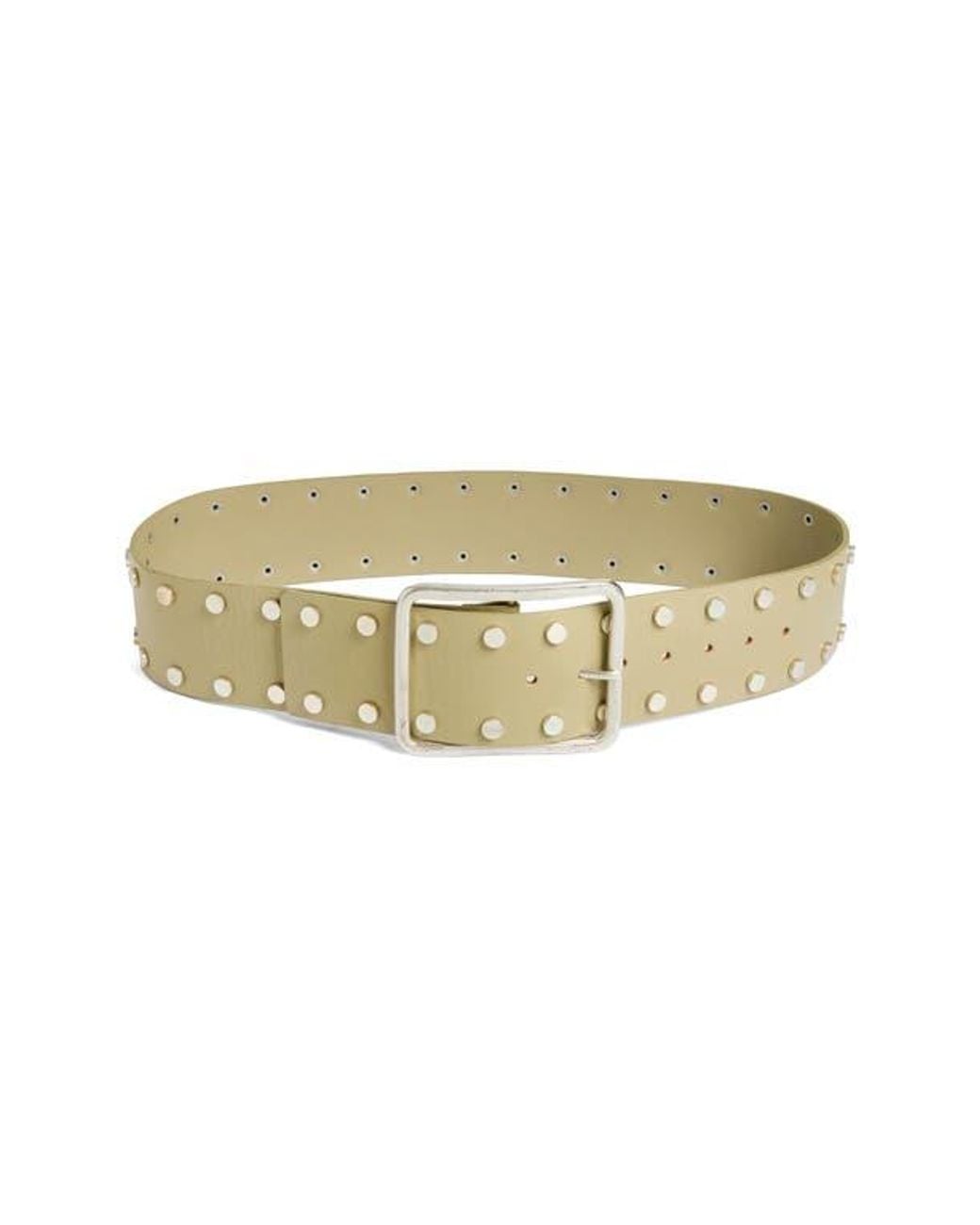 Free People Hex Stud Leather Hip Belt in Natural | Lyst