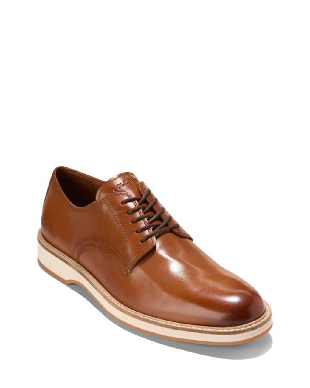 Cole Haan Morse Grand 360 Plain Toe Derby in Brown for Men | Lyst