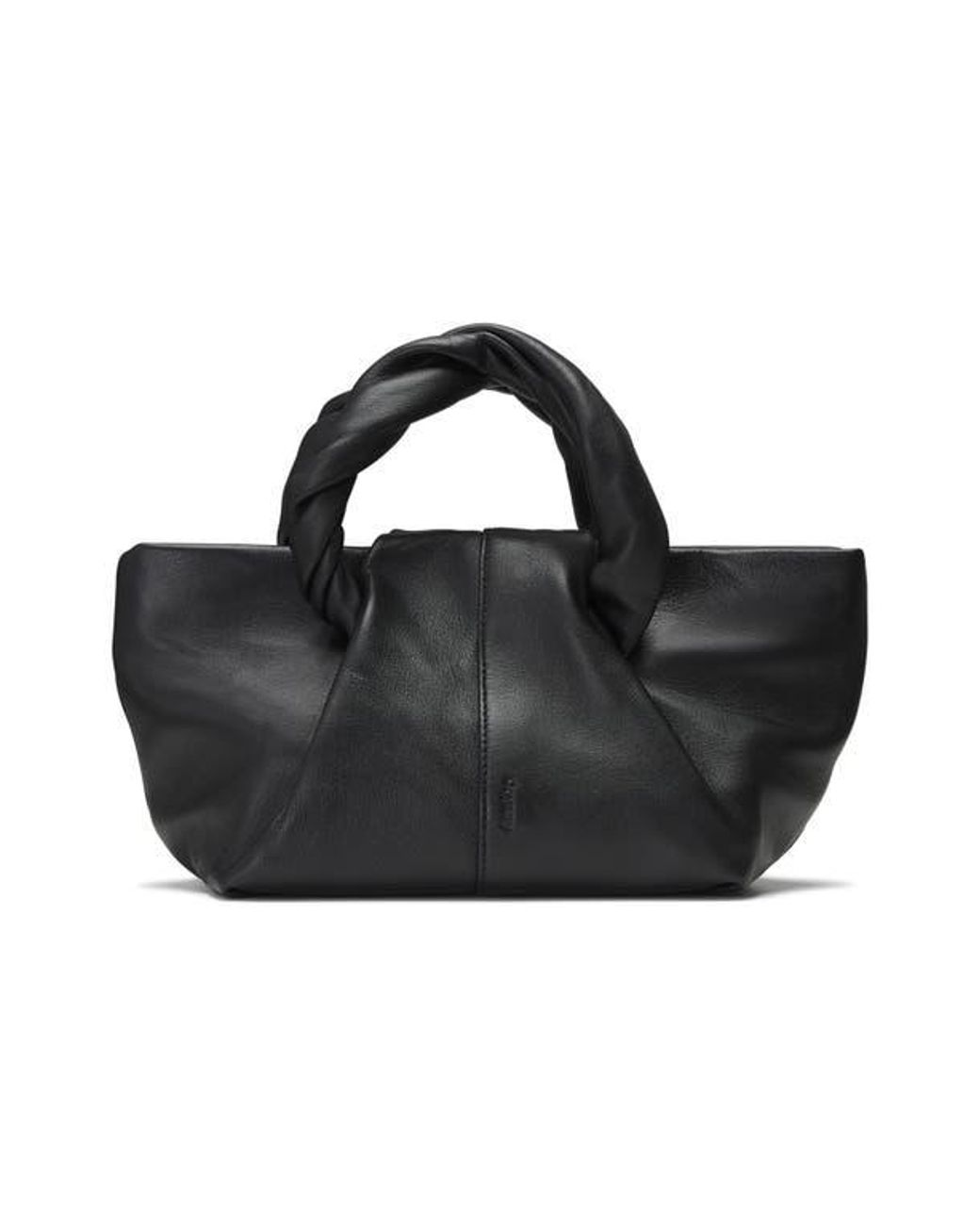 orYANY Cozy Small Leather Tote Bag in Black | Lyst